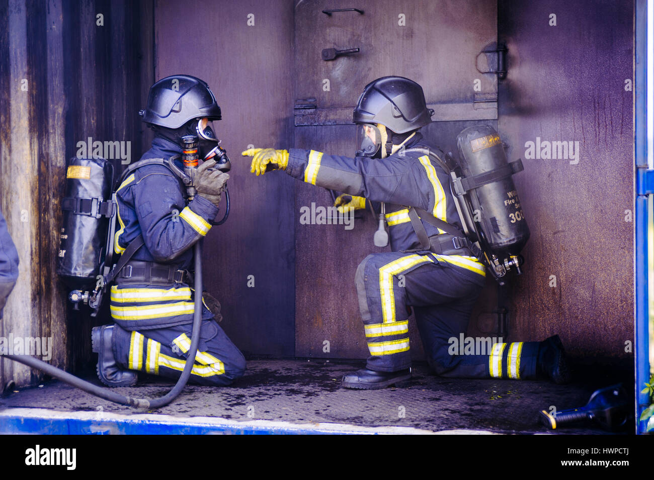 Fire and Rescue Service Training Stock Photo - Alamy