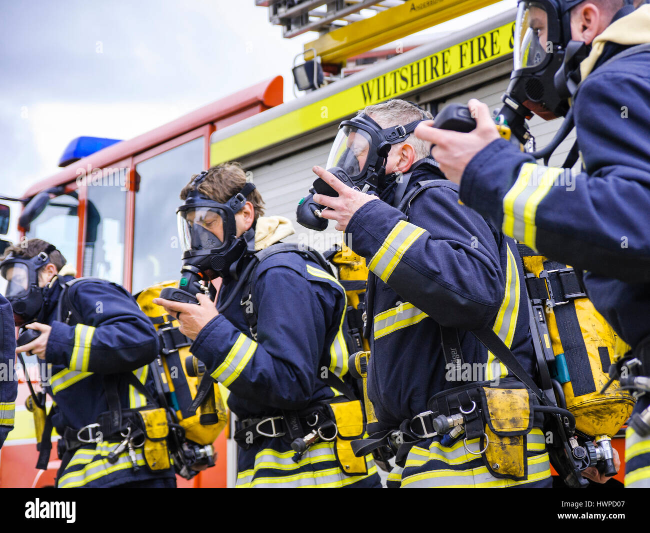Fire and Rescue Service Training Stock Photo - Alamy