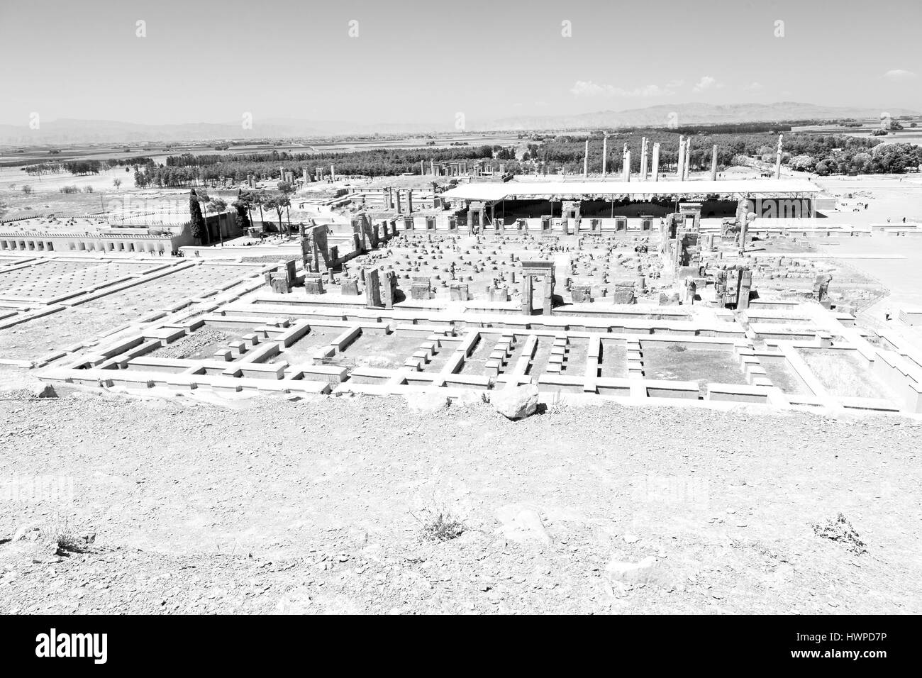 blur in iran persepolis the old ruins historical destination monuments ...