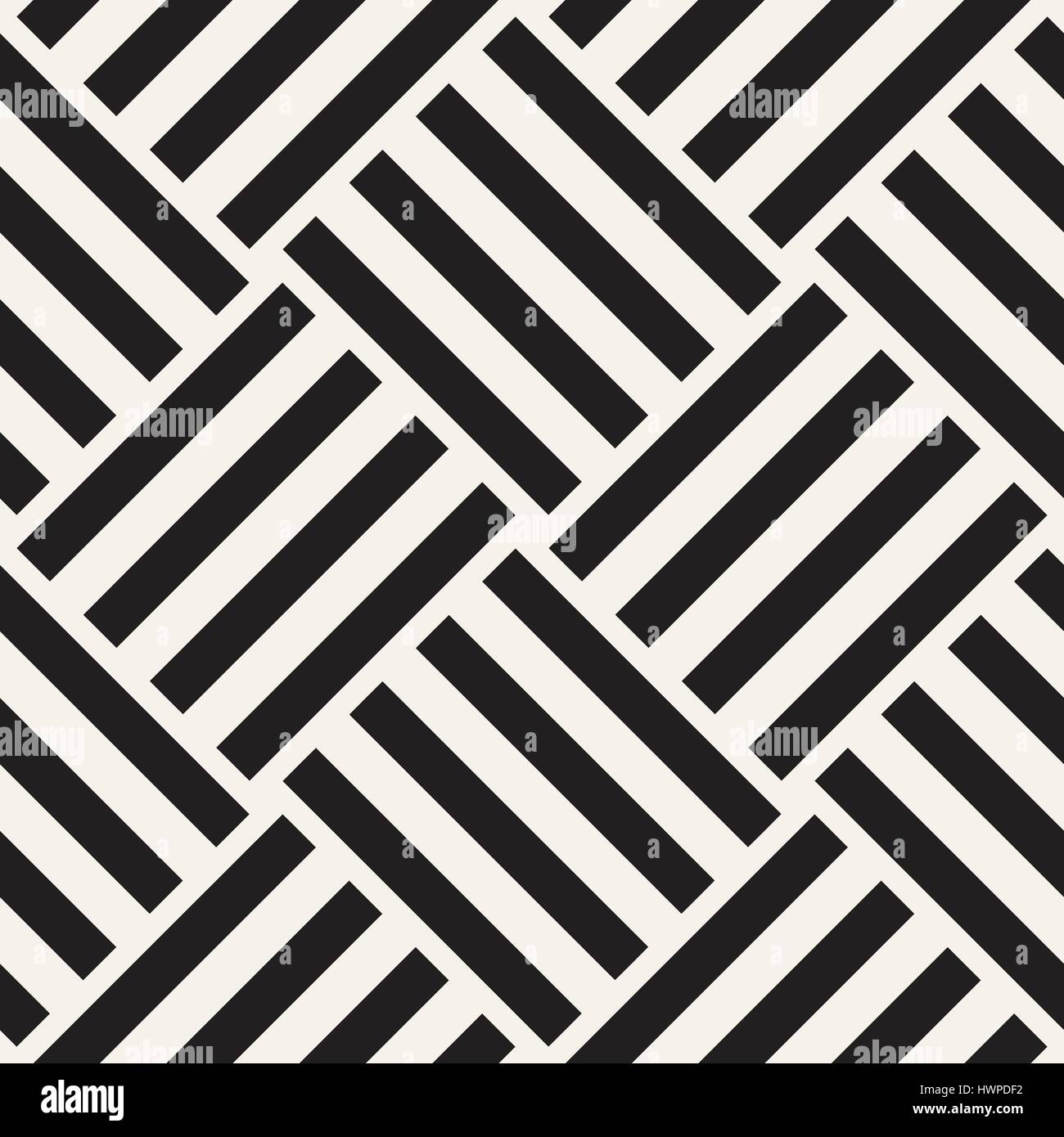 Repeating Geometric Stripes Tiling. Vector Seamless Monochrome Pattern ...