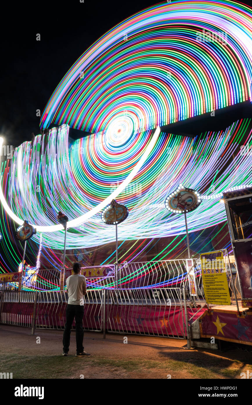 Spinning carnival ride hi-res stock photography and images - Alamy