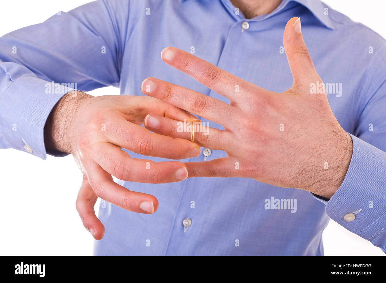 Man taking off ring hi-res stock photography and images - Alamy