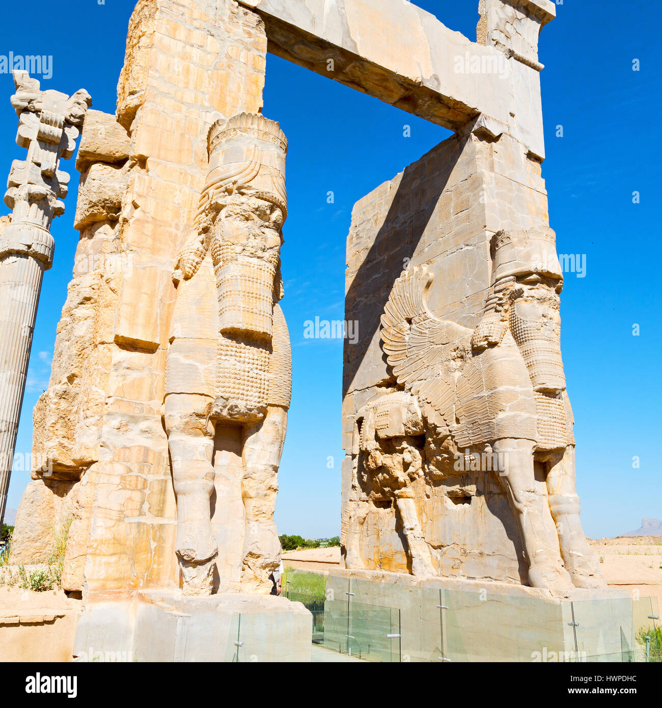 blur in iran persepolis the old ruins historical destination monuments ...