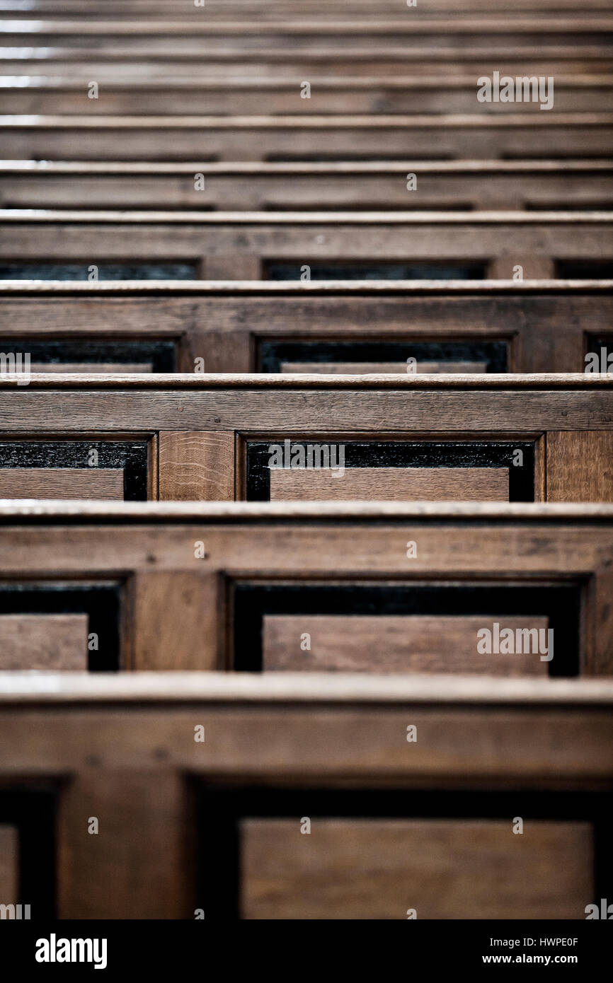 Pew at a Church Stock Photo - Alamy