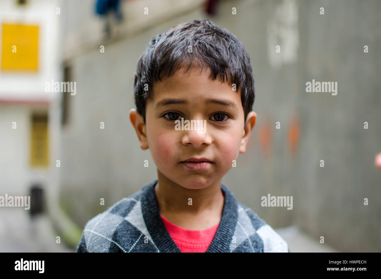 Potrait of a boy I came across during my travel in Manali Stock Photo ...