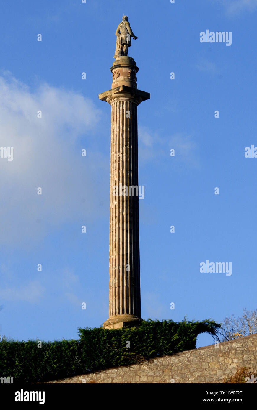 Marjoribanks Monument at Coldstream, Scottish Borders Stock Photo - Alamy