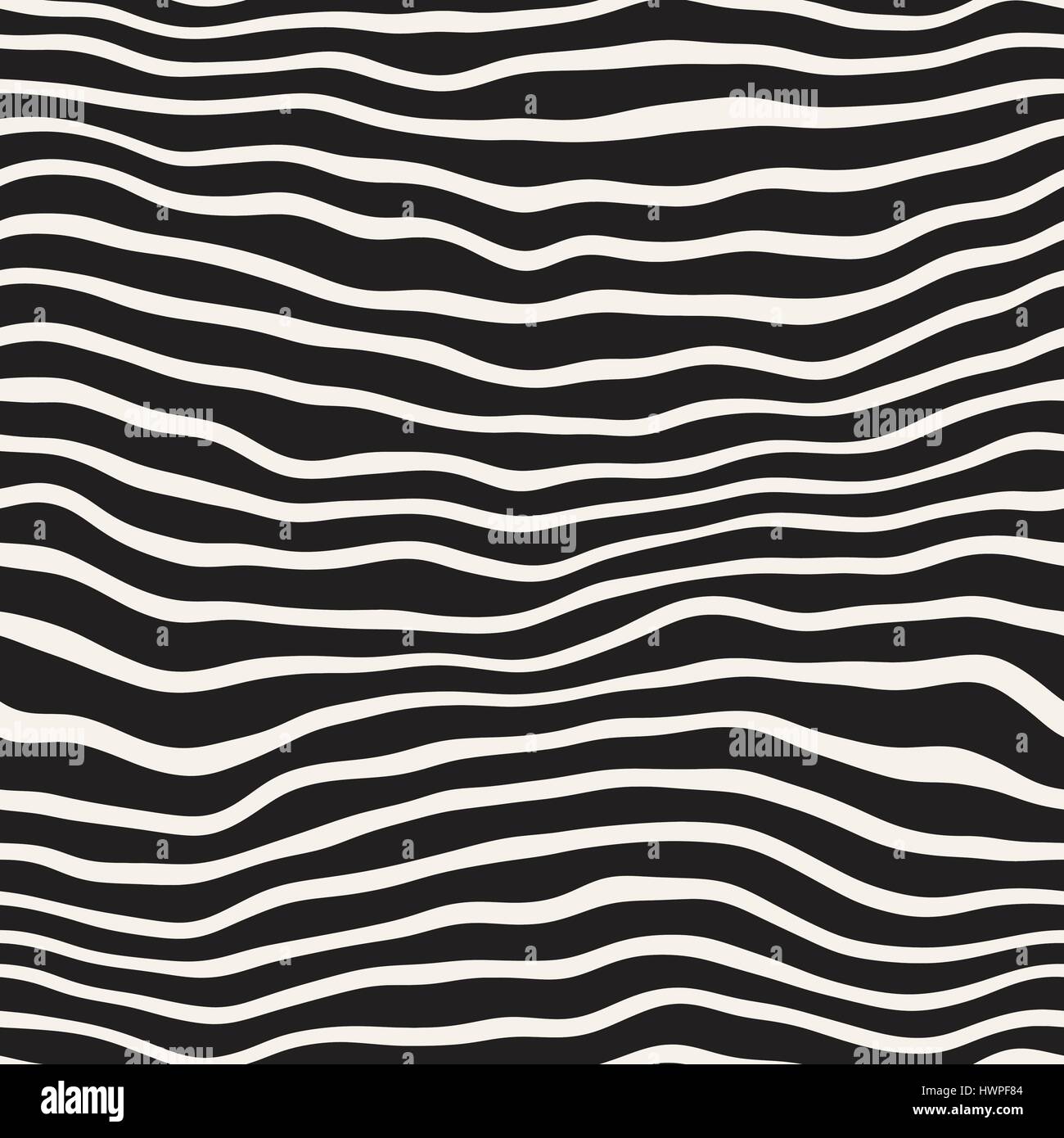 Wavy Ripple Hand Drawn Lines. Abstract Geometric Background Design ...