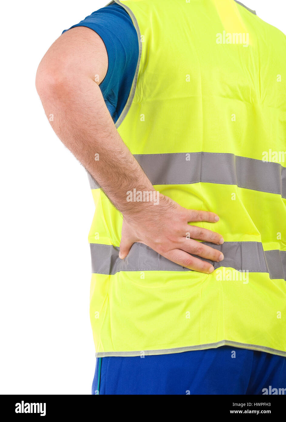 Construction worker suffering back hi-res stock photography and images ...