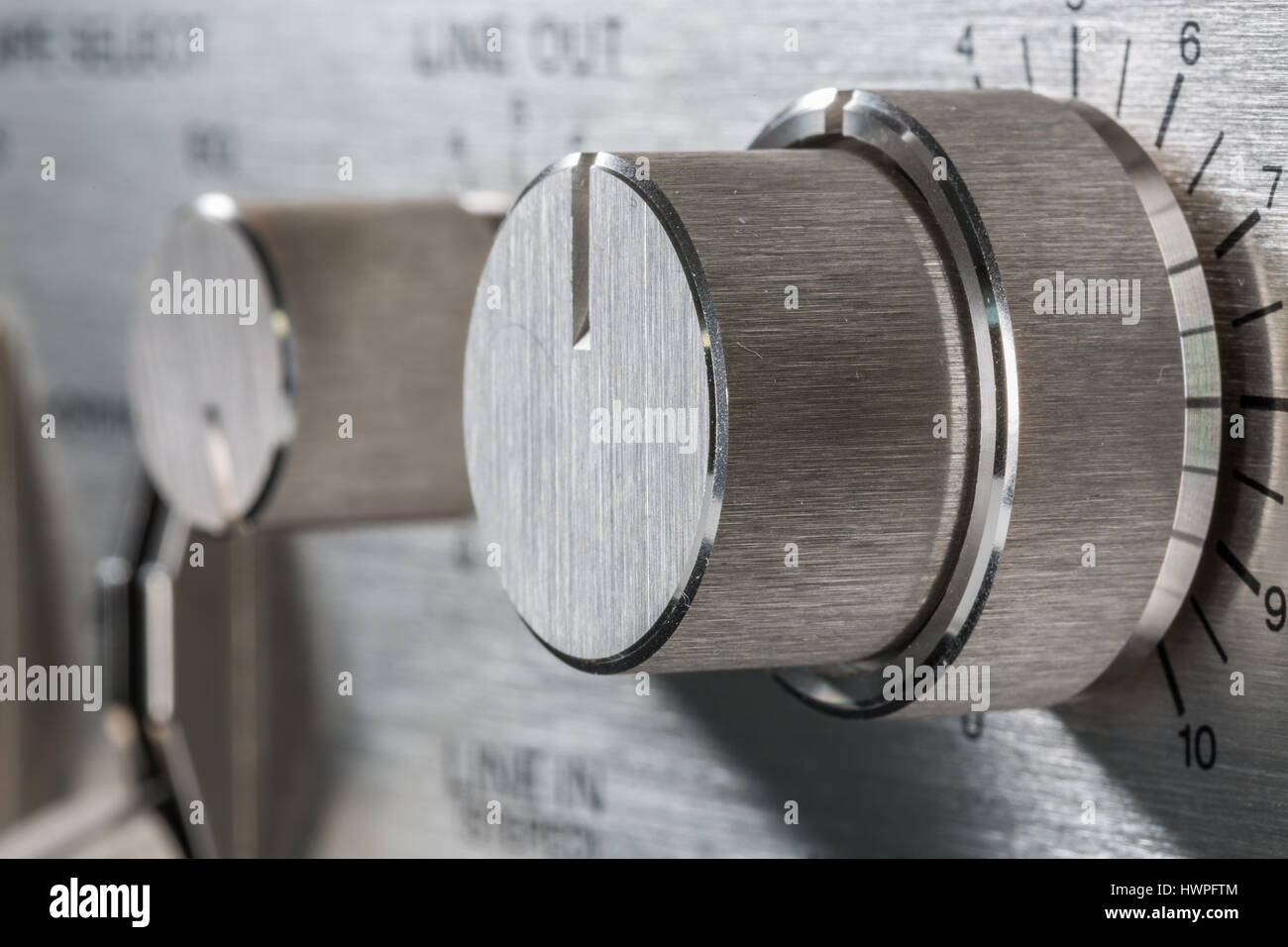 Analog Stereo Cassette Recorder Knob Control Stock Photo - Alamy