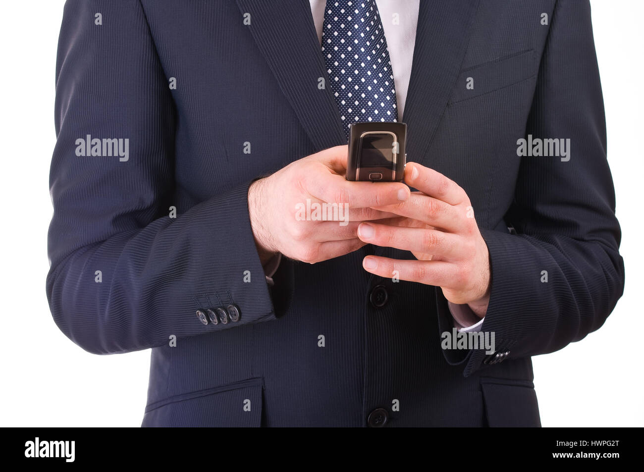 Business man calling by cell phone Stock Photo - Alamy