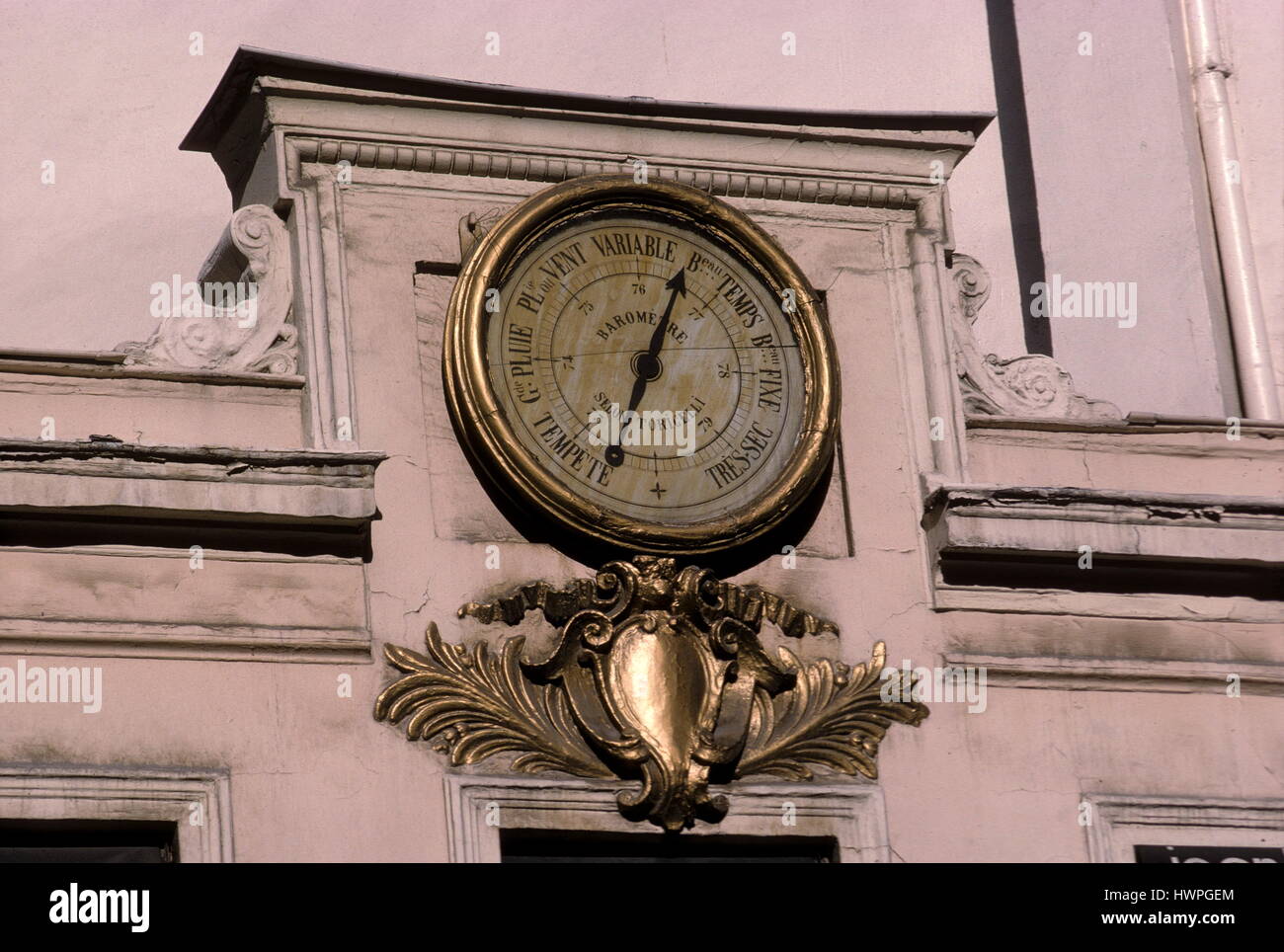 AJAXNETPHOTO. PARIS, FRANCE. - CHANGE IN THE WEATHER - LARGE ANEROID ...