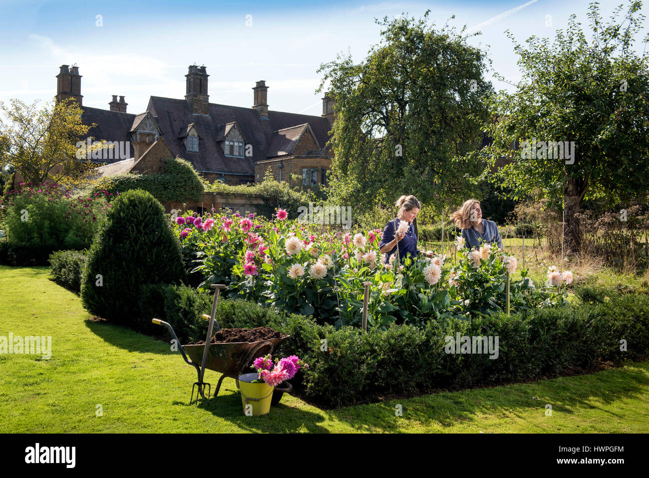 Re. The Land Gardeners Henrietta Courtauld and Bridget Elworthy making ...