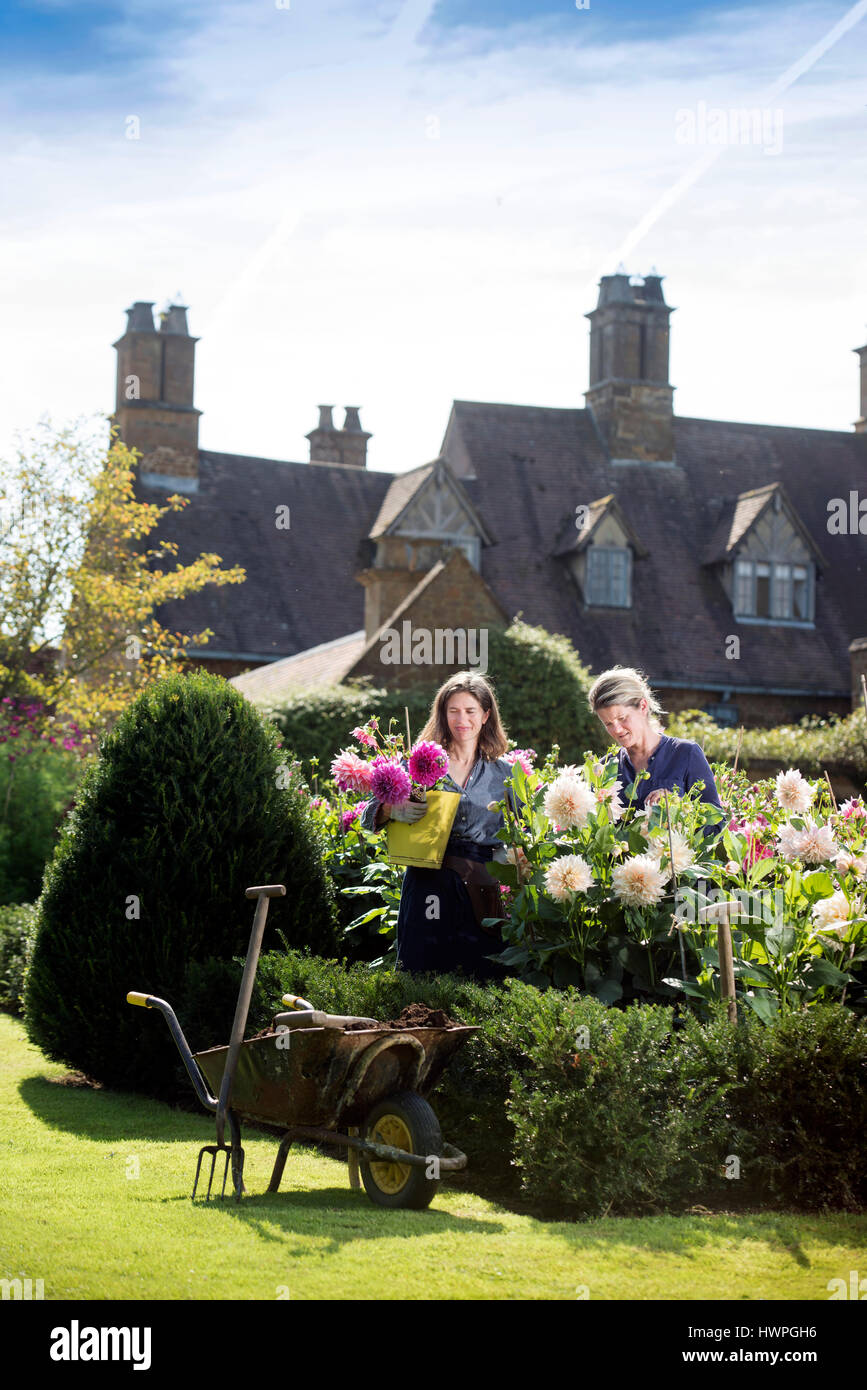 Re. The Land Gardeners Henrietta Courtauld and Bridget Elworthy making ...