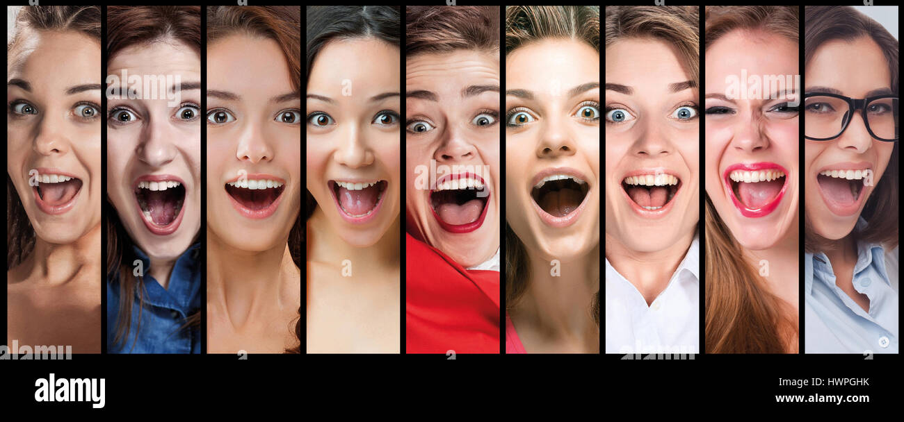 Collage girl hi-res stock photography and images - Alamy