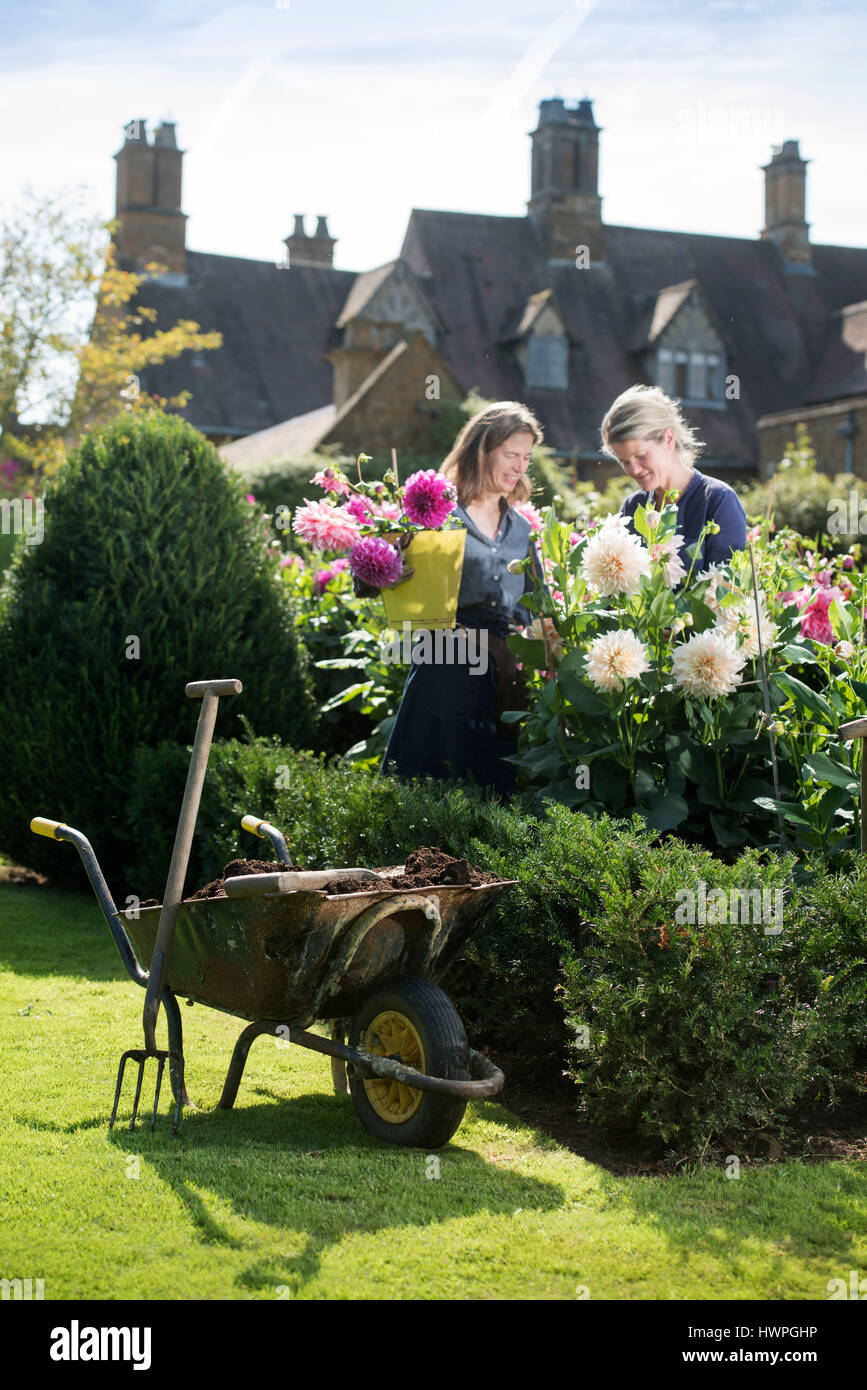 Re. The Land Gardeners Henrietta Courtauld and Bridget Elworthy making ...