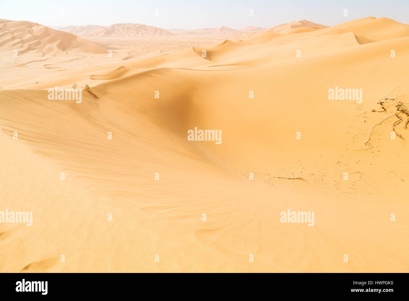 the empty quarter and outdoor sand dune in oman old desert rub al khali ...