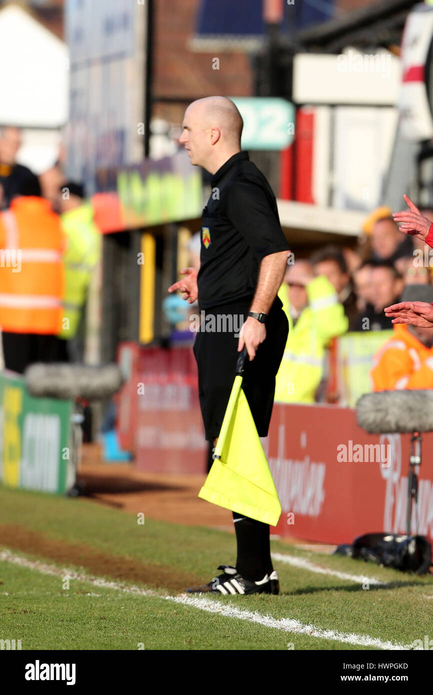 Soccer football referee linesman flag archivenewscans2017 hi-res stock ...