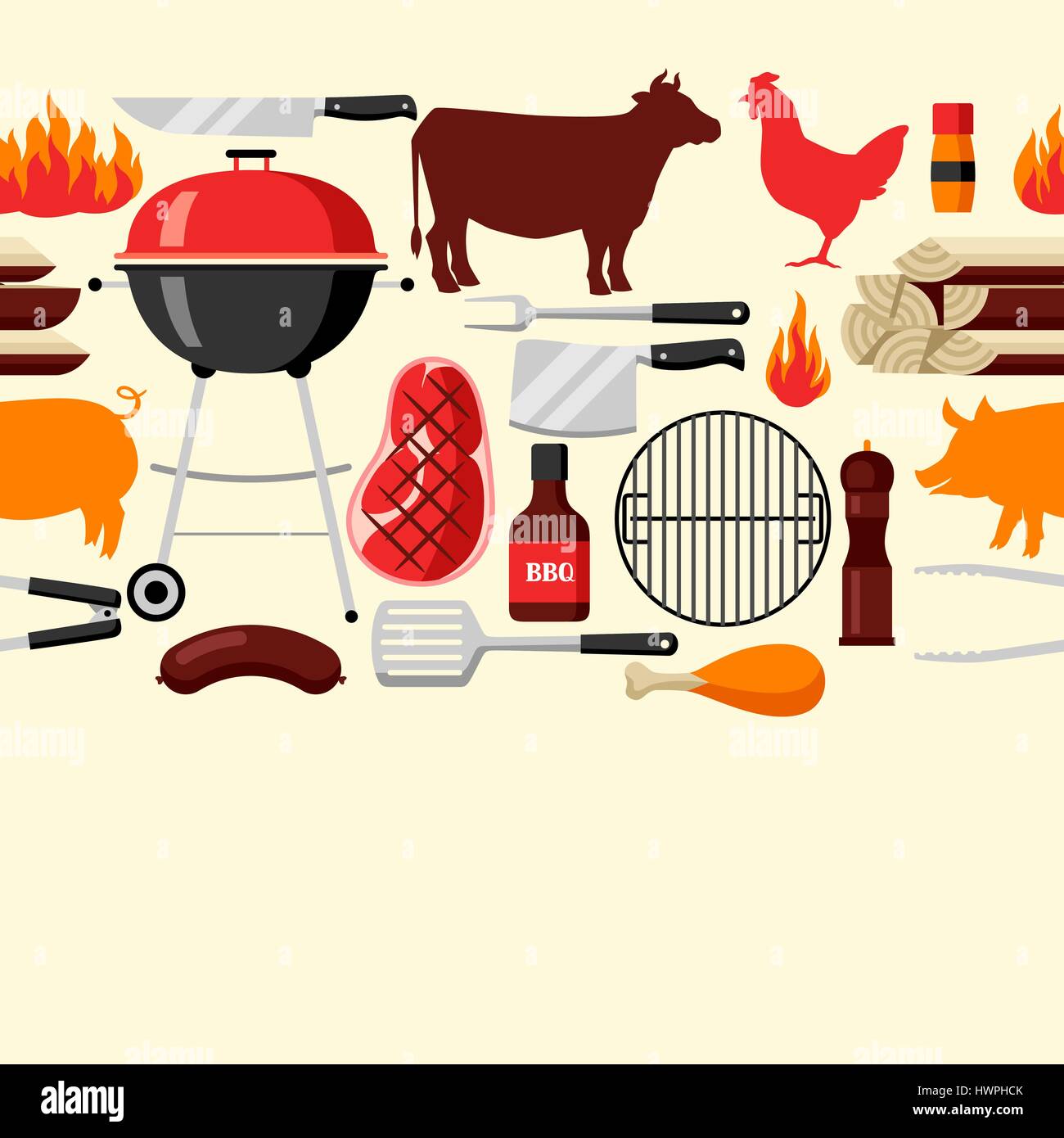 Texture bbq Stock Vector Images - Alamy