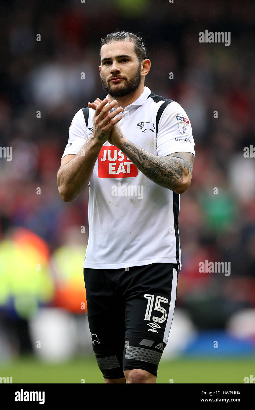 Derby County's Bradley Johnson Stock Photo - Alamy