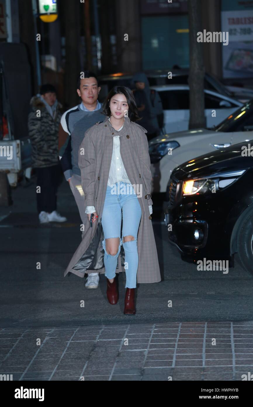 Seoul, Korea. 21st Mar, 2017. Ki joon Um, Seong Ji, Hyeon-kyung Eom and ...