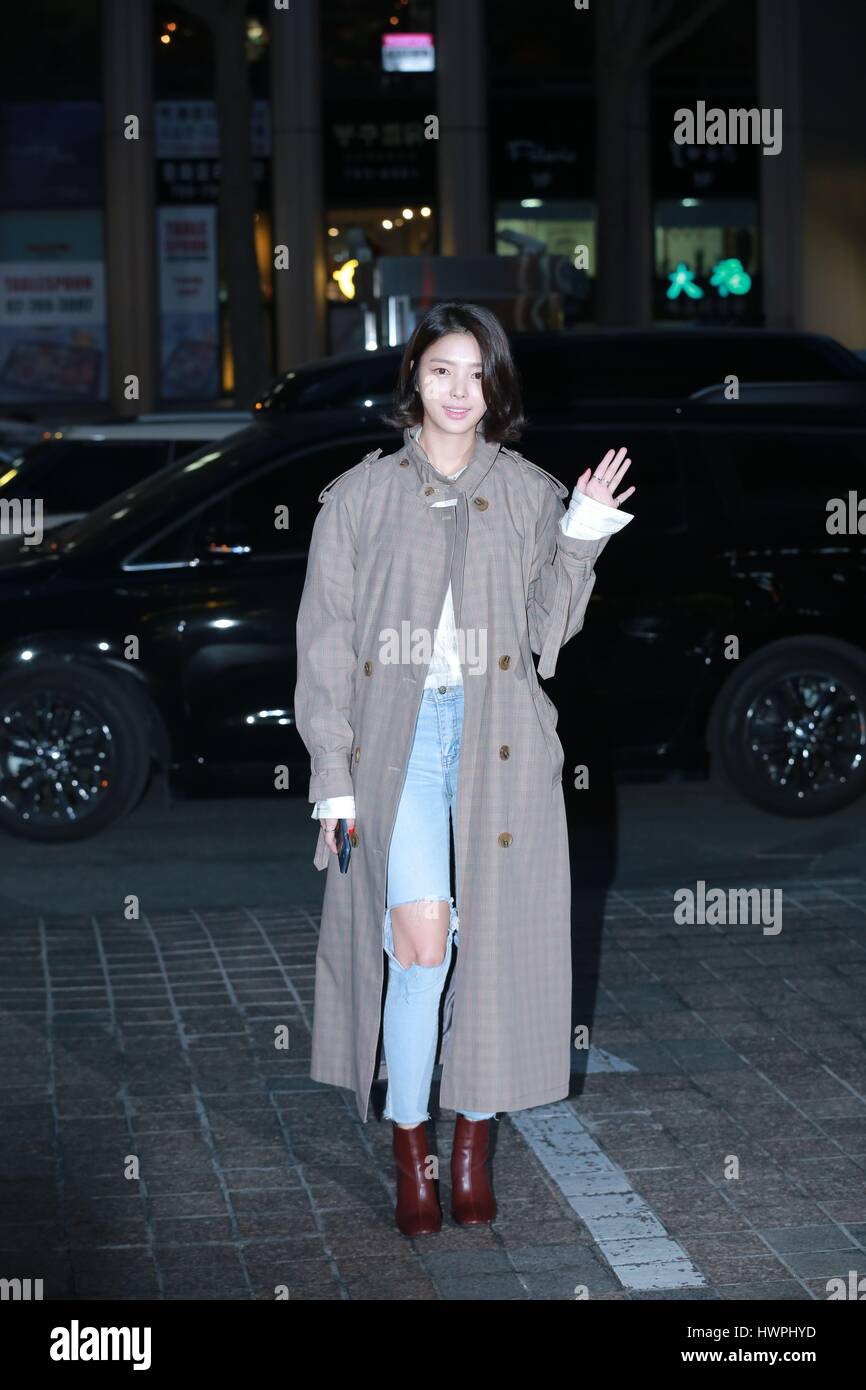 Seoul, Korea. 21st Mar, 2017. Ki joon Um, Seong Ji, Hyeon-kyung Eom and ...