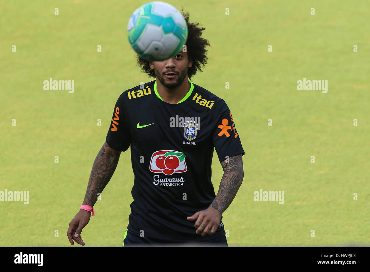 Sao Paulo, Brazil. 21st Mar, 2017. Player Marcelo, of the Brazilian ...