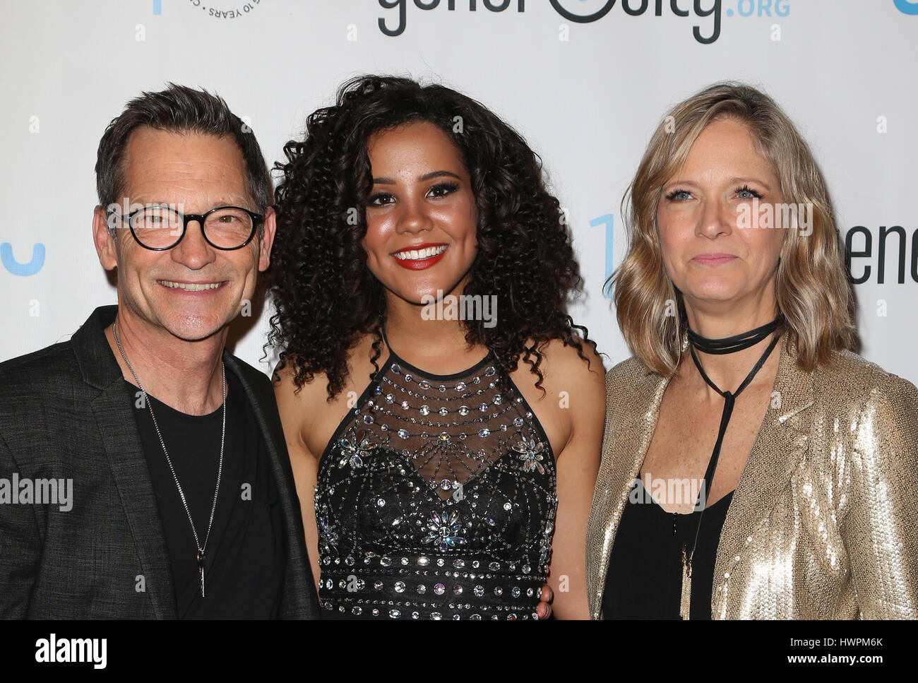 BEVERLY HILLS, CA - March 21: Philip Wagner, Tristan Mcintosh, Holly ...
