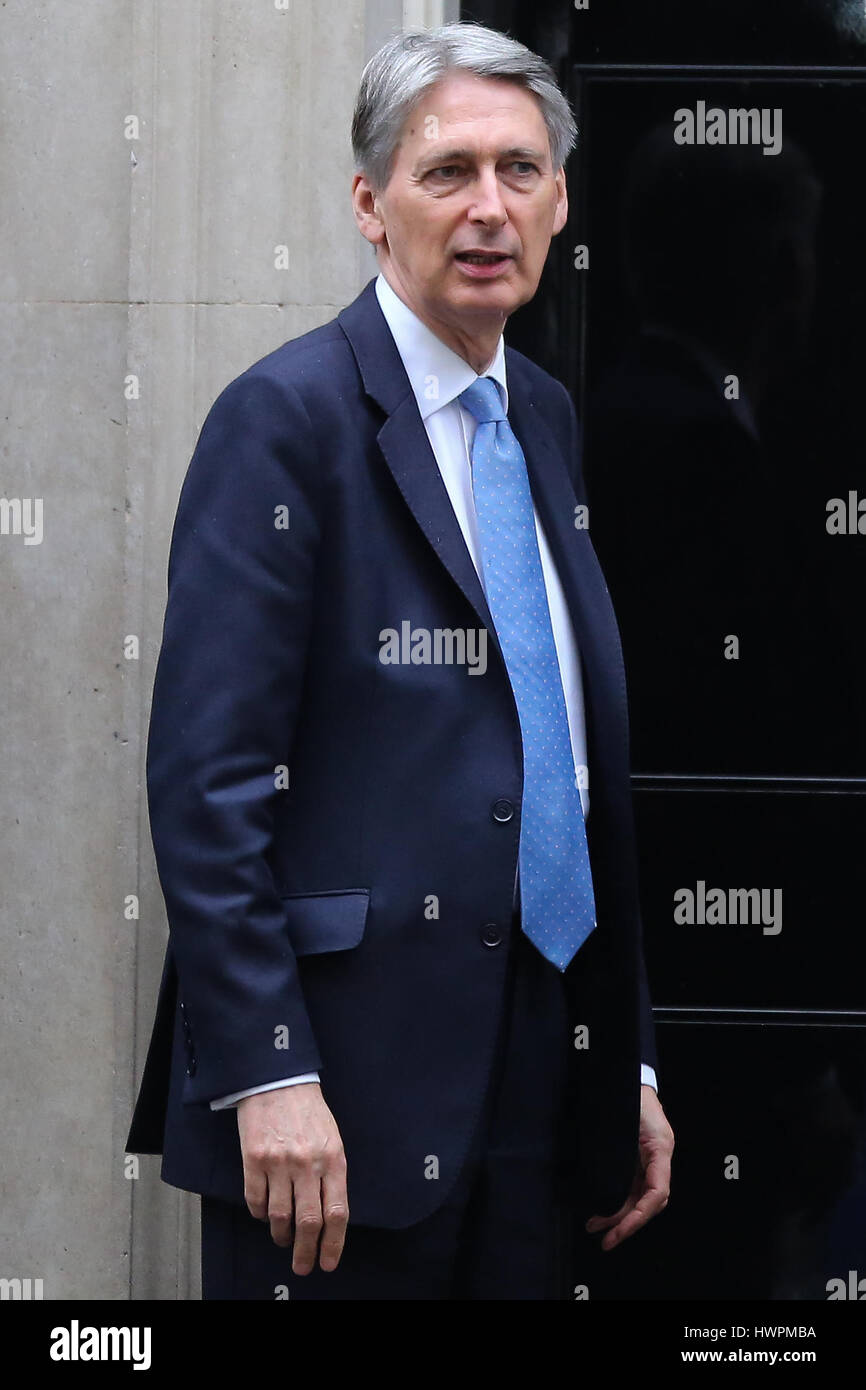 Downing Street. London, UK. 22nd Mar, 2017. Philip Hammond Chancellor ...