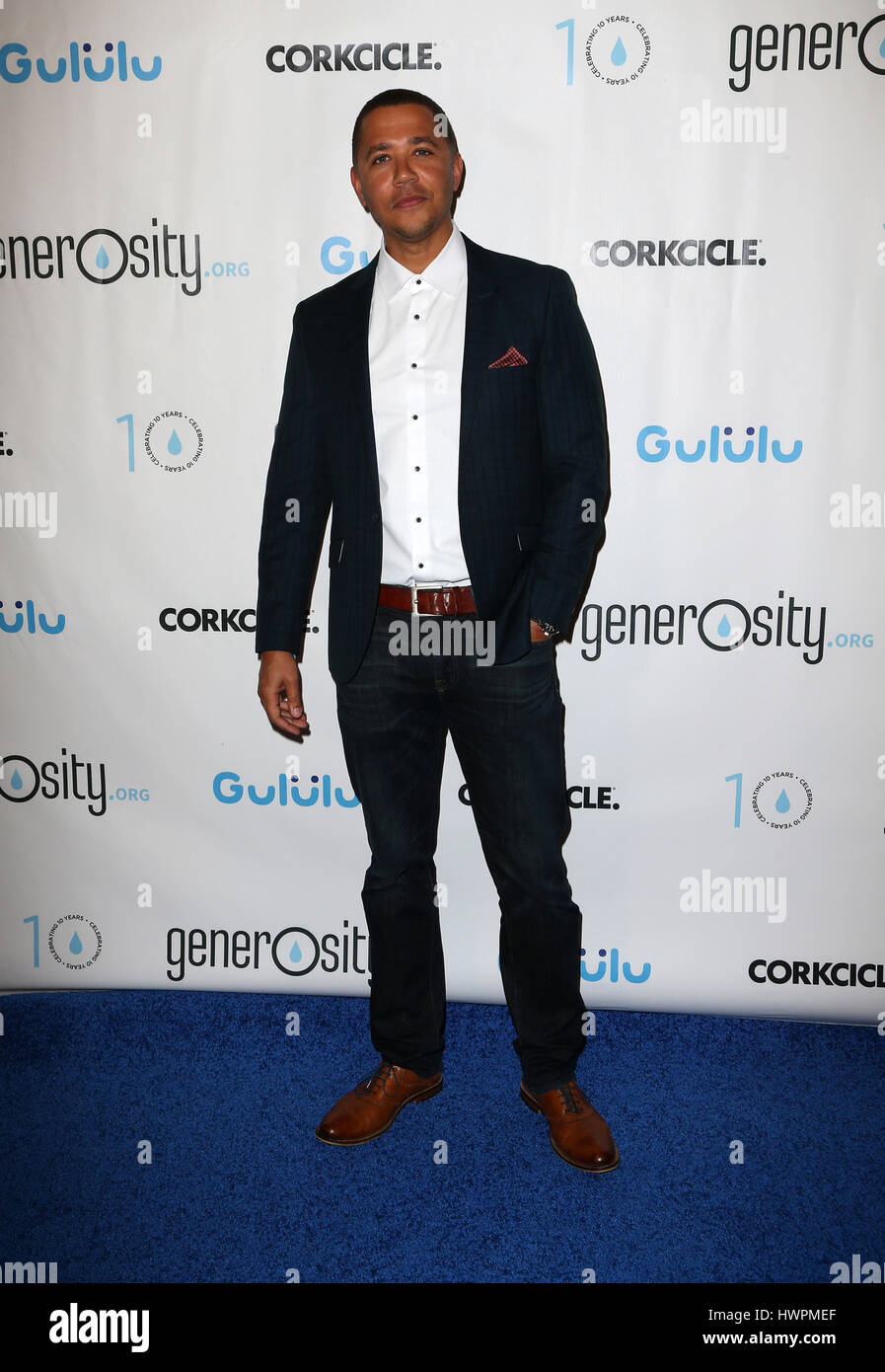 Beverly Hills, USA. 21st Mar, 2017. Reggie Brown, at Generosity.org ...