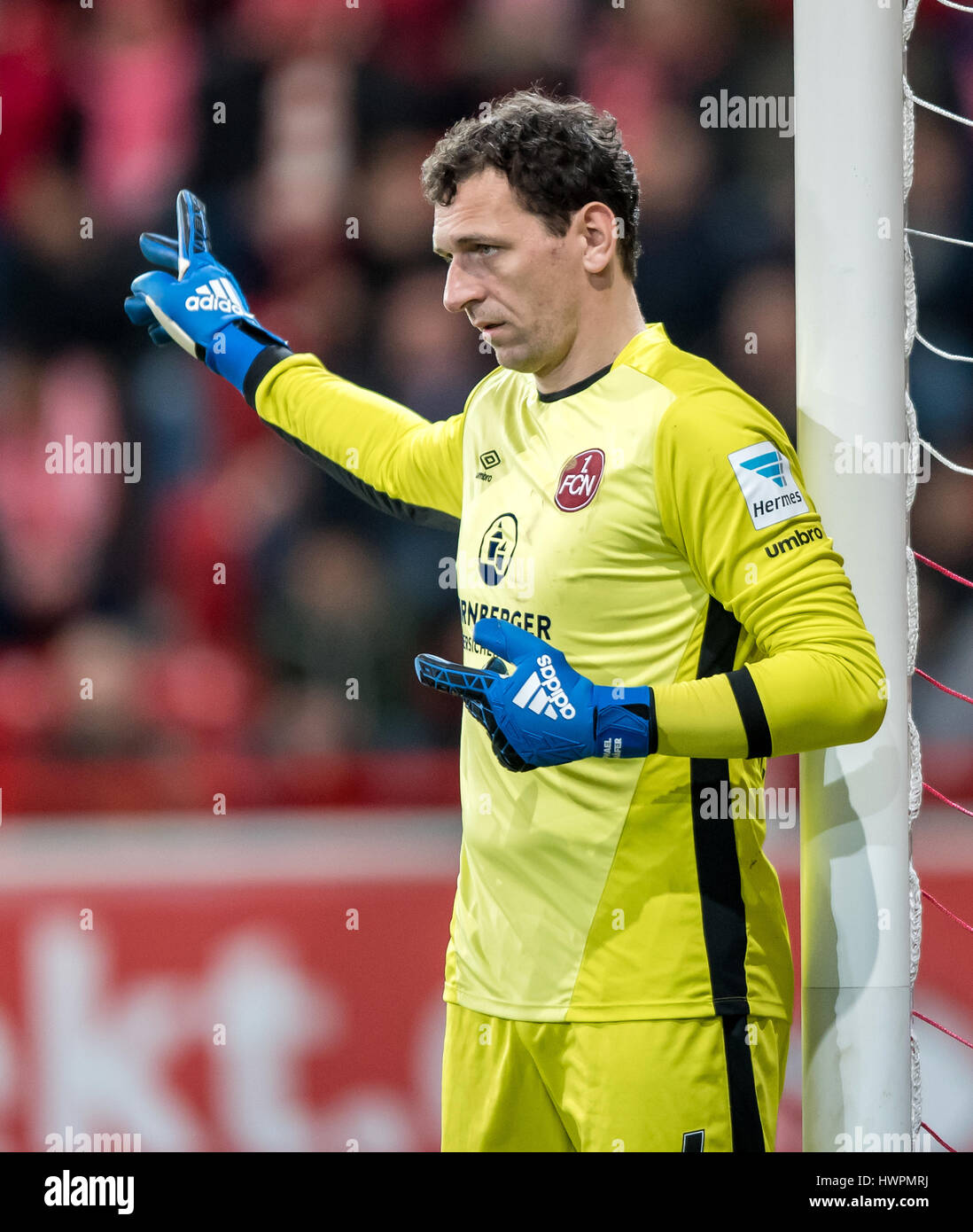 Nuremberg's goalkeeper Raphael Schaefer seen during the German 2nd ...