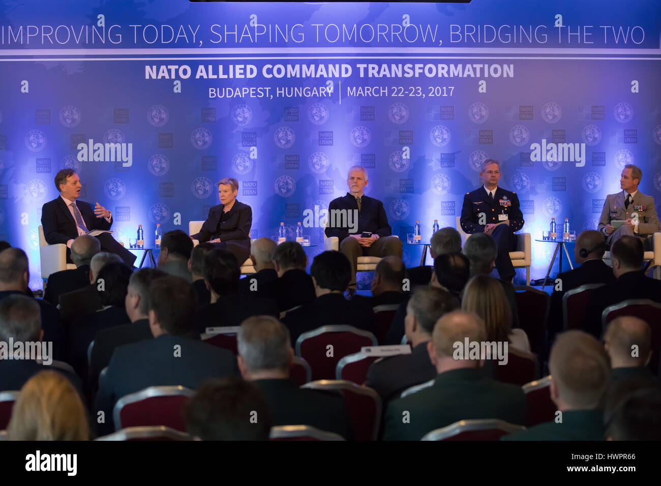 Budapest. 22nd Mar, 2017. NATO Deputy Secretary General Rose ...