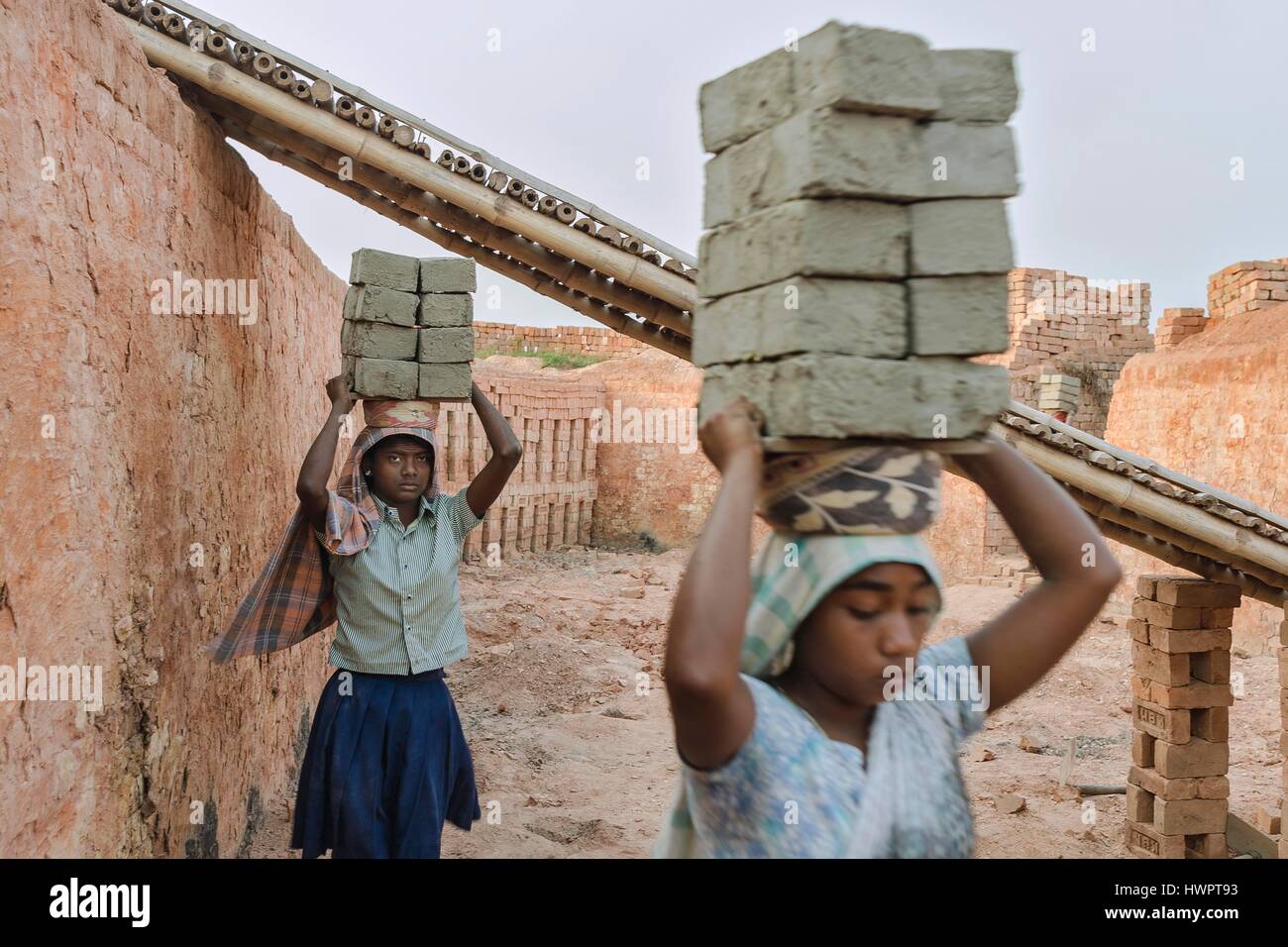 Brick worker children education hi-res stock photography and images - Alamy