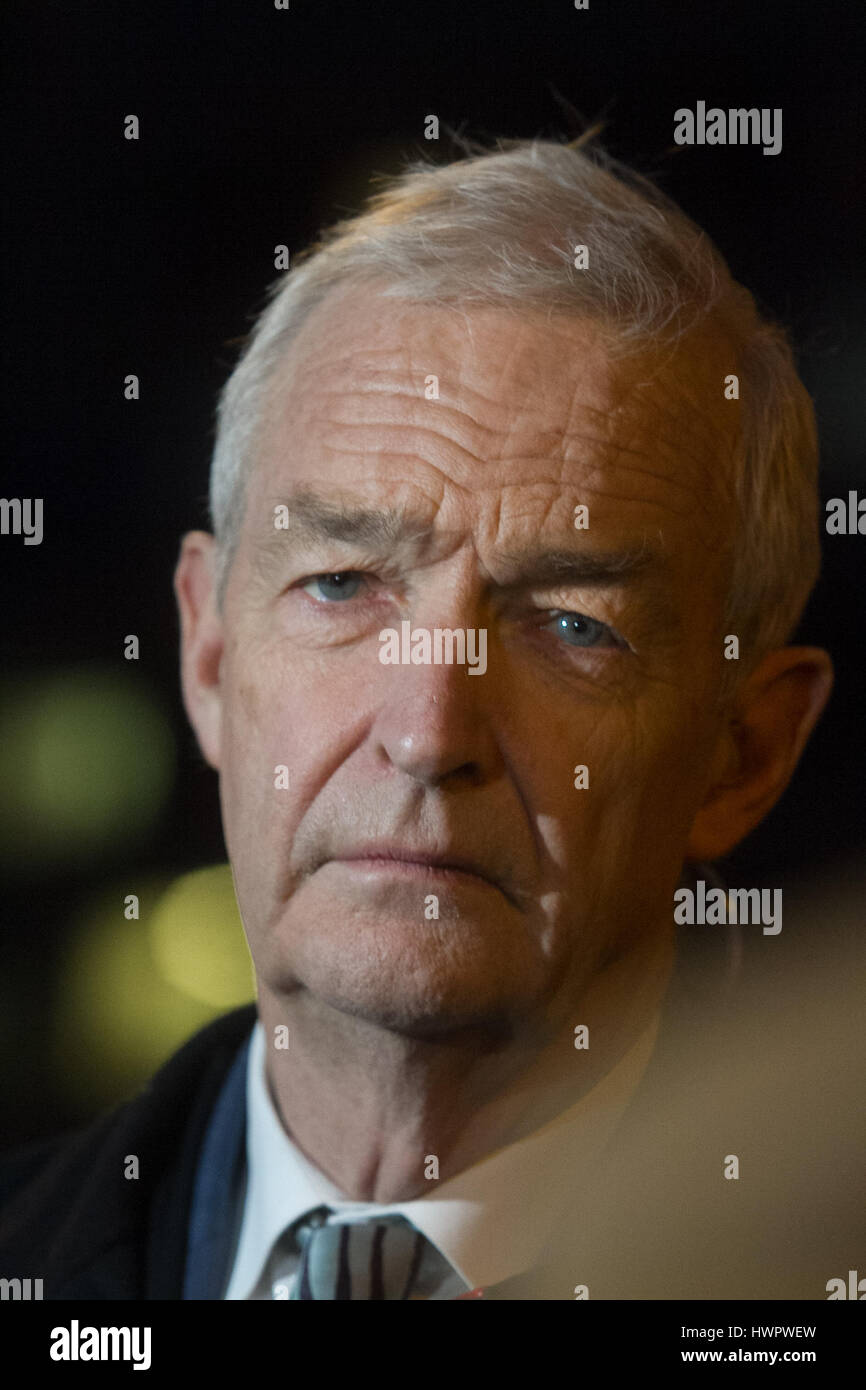 London, UK. 22nd Mar, 2017. Jon Snow British journalist and channel 4 ...