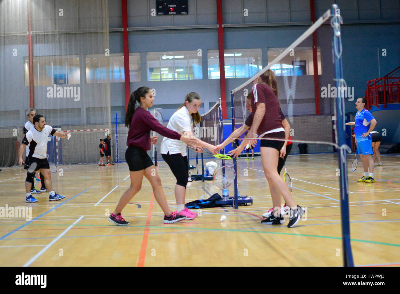Badminton competition kickoff hi-res stock photography and images - Alamy