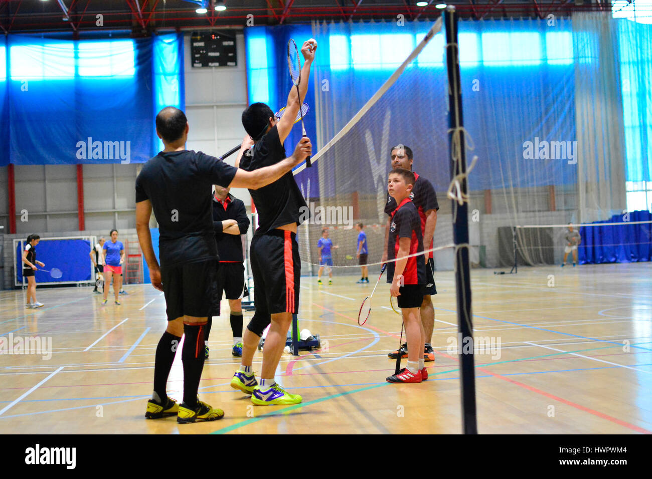 Badminton competition kickoff hi-res stock photography and images - Alamy