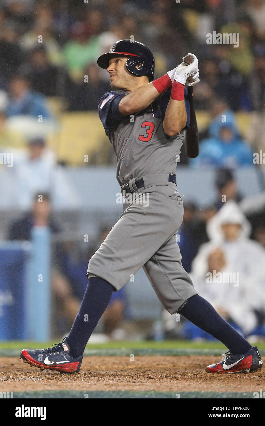 Los Angeles, CA, USA. 21st Mar, 2017. United States infielder Ian ...
