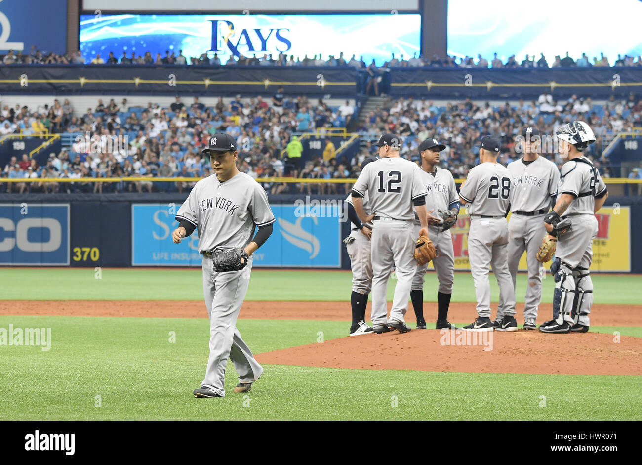 St. Petersburg, Florida, USA. 2nd Apr, 2016. Masahiro Tanaka (Yankees) MLB : Masahiro Tanaka of ...