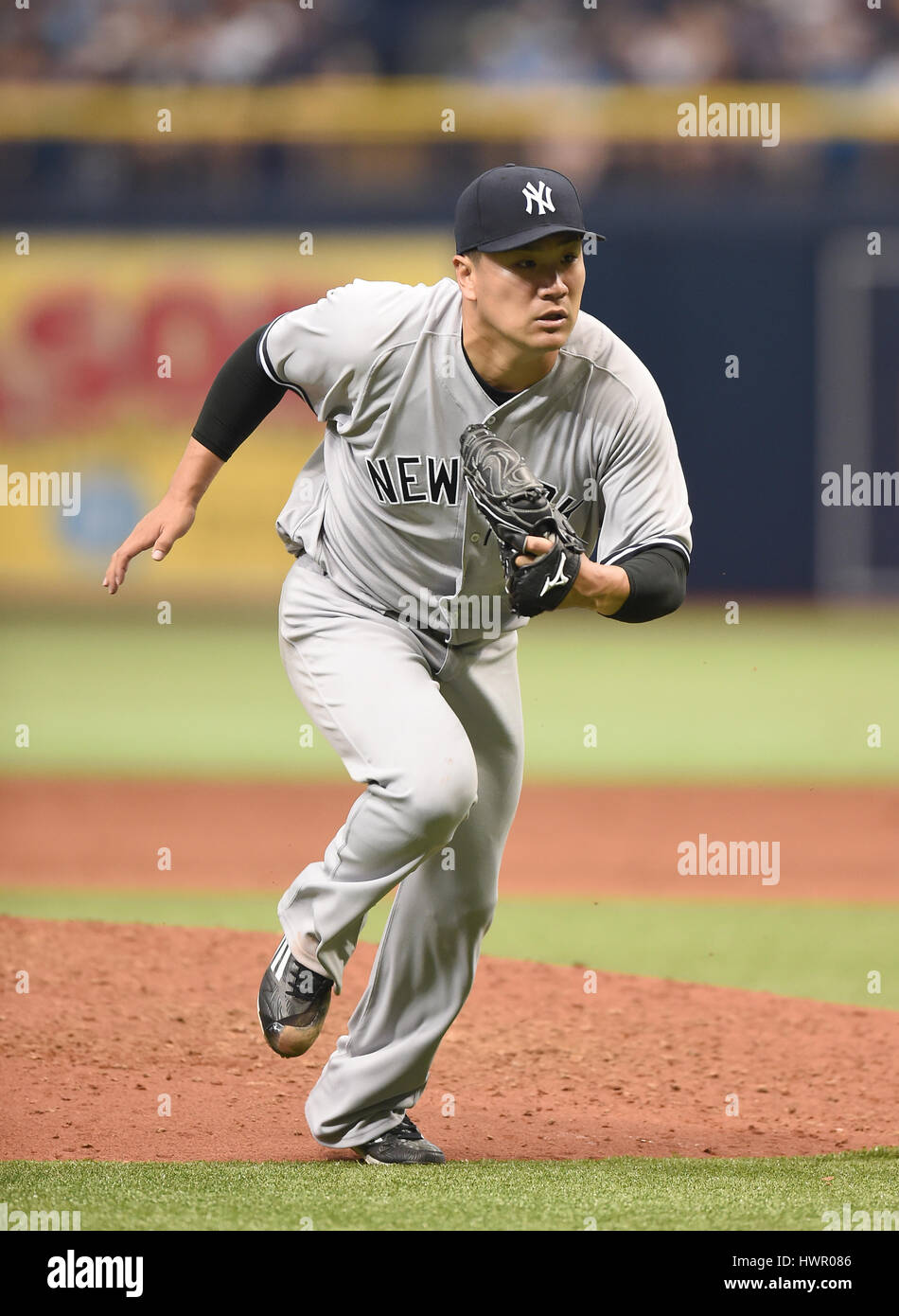 St. Petersburg, Florida, USA. 2nd Apr, 2016. Masahiro Tanaka (Yankees) MLB : New York Yankees ...