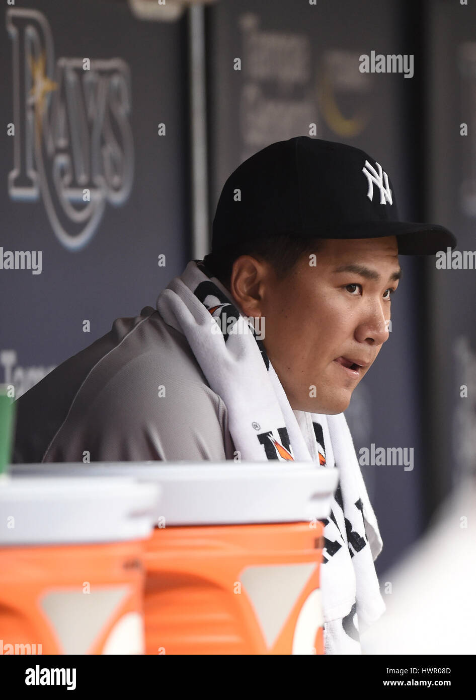 St. Petersburg, Florida, USA. 2nd Apr, 2016. Masahiro Tanaka (Yankees) MLB : Masahiro Tanaka of ...
