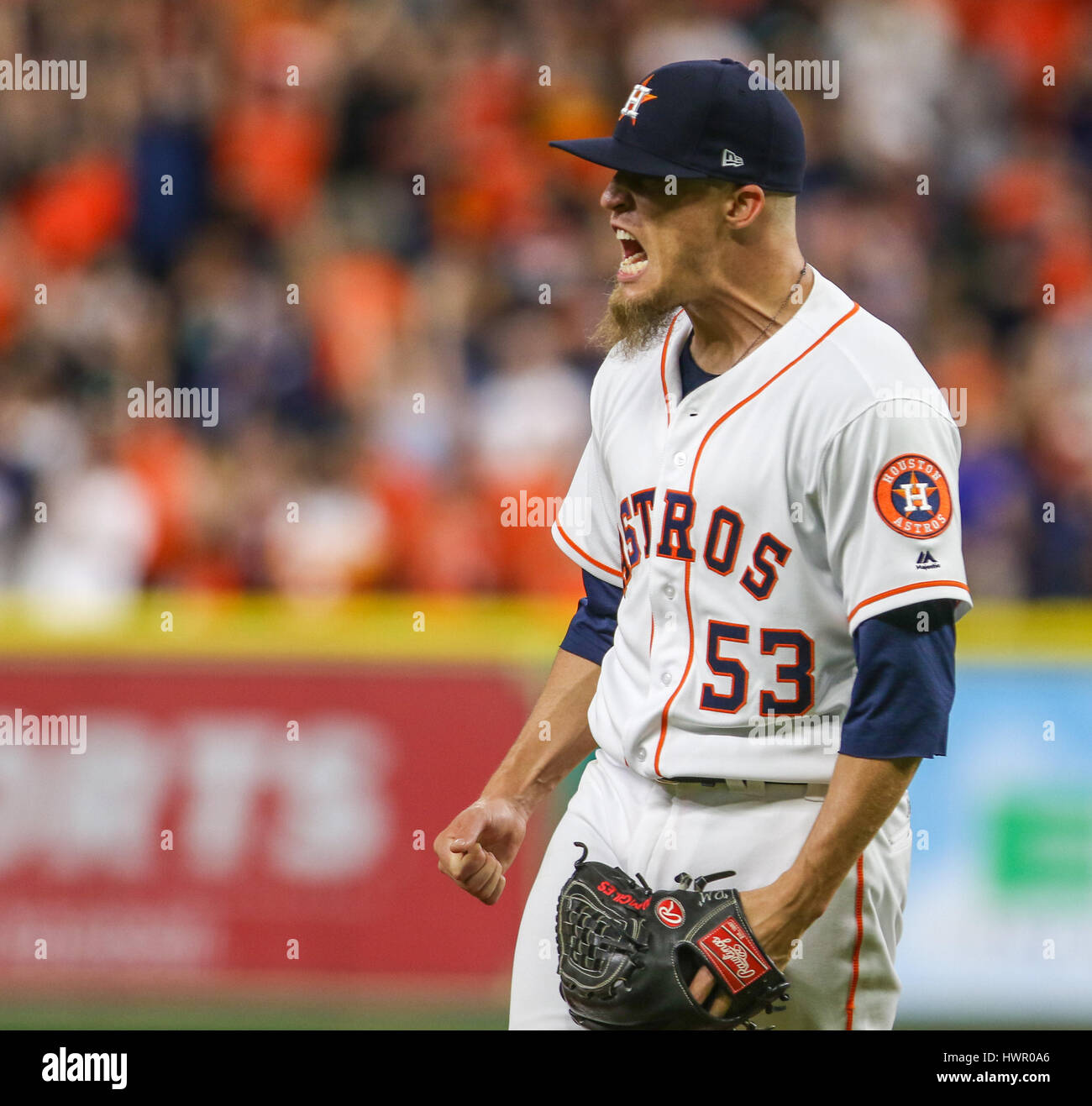 Houston, TX, USA. 3rd Apr, 2017. Houston Astros relief pitcher Ken ...