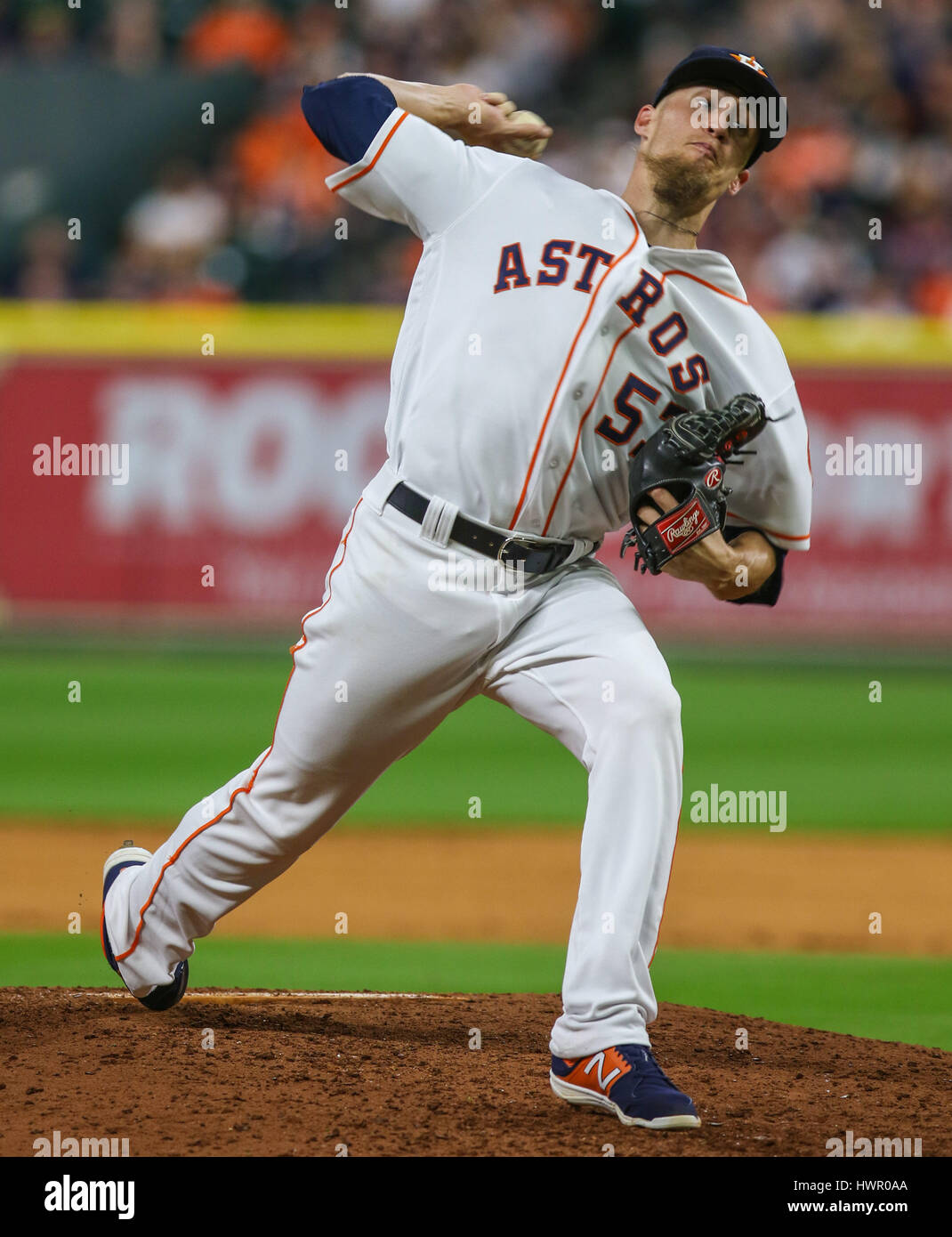Houston, TX, USA. 3rd Apr, 2017. Houston Astros relief pitcher Ken ...