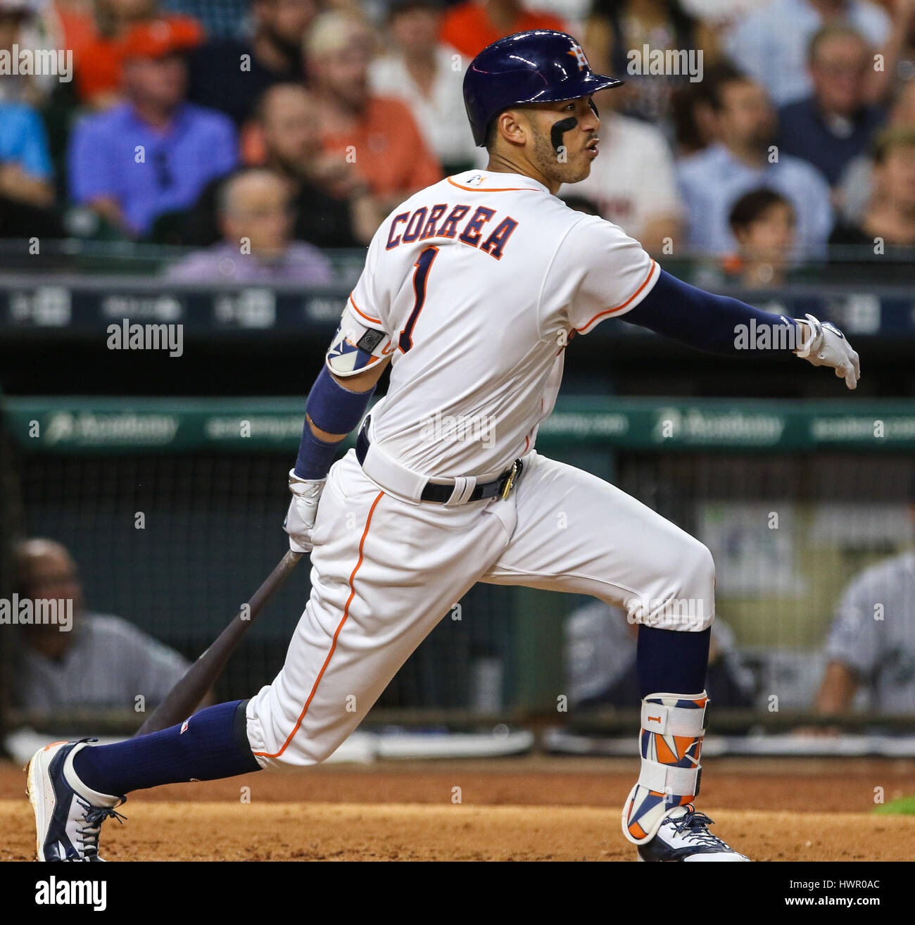 Houston, TX, USA. 3rd Apr, 2017. Houston Astros shortstop Carlos Correa ...