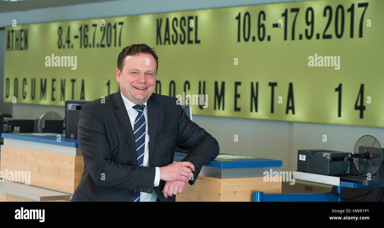 The new managing director of Kassel Aiport, Lars Ernst, smiles during ...
