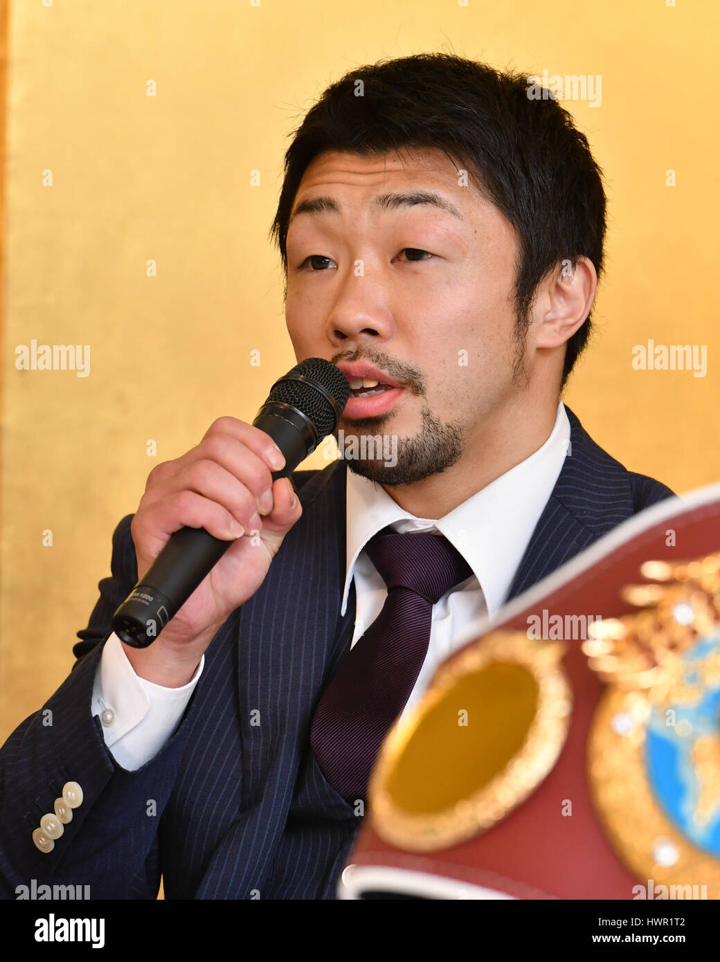 Tokyo, Japan. 4th Apr, 2017. Akira Yaegashi Boxing : Akira Yaegashi of ...