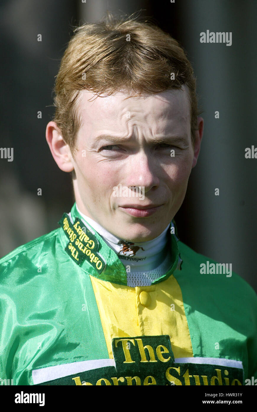 Jockey jamie spencer doncaster racecourse hi-res stock photography and ...