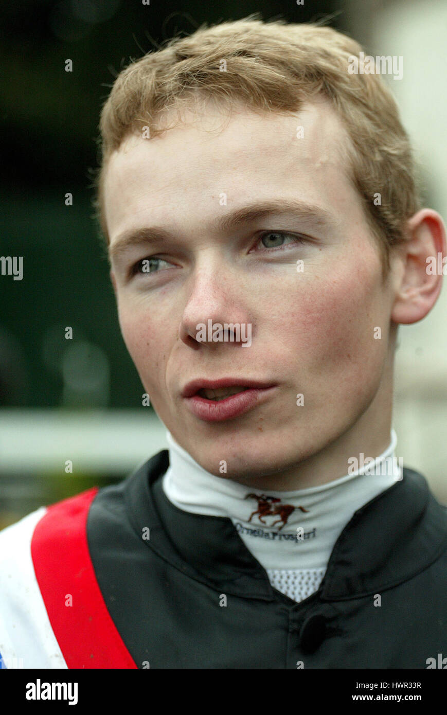 Jockey jamie spencer doncaster racecourse hi-res stock photography and ...