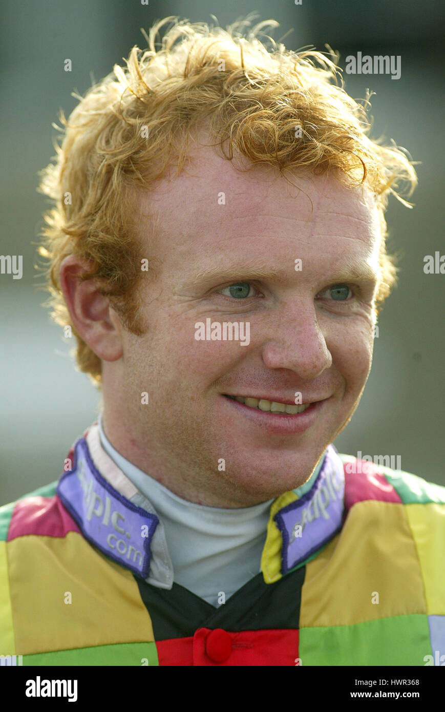 LIAM COOPER JOCKEY WETHERBY RACECOARSE WETHERBY ENGLAND 15 October 2003 ...