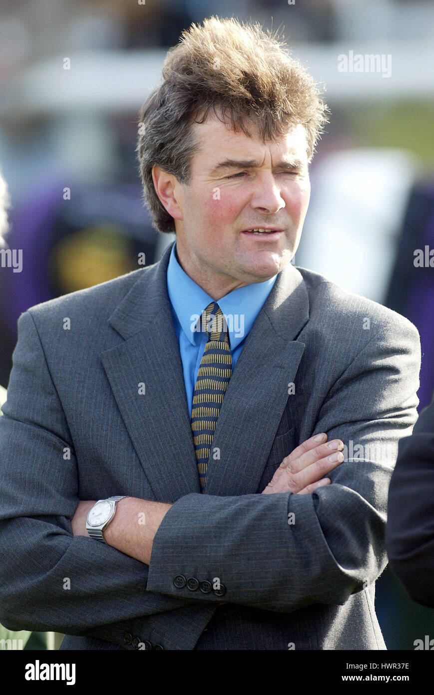 MIKE SOWERSBY RACE HORSE TRAINER WETHERBY RACECOARSE WETHERBY ENGLAND ...