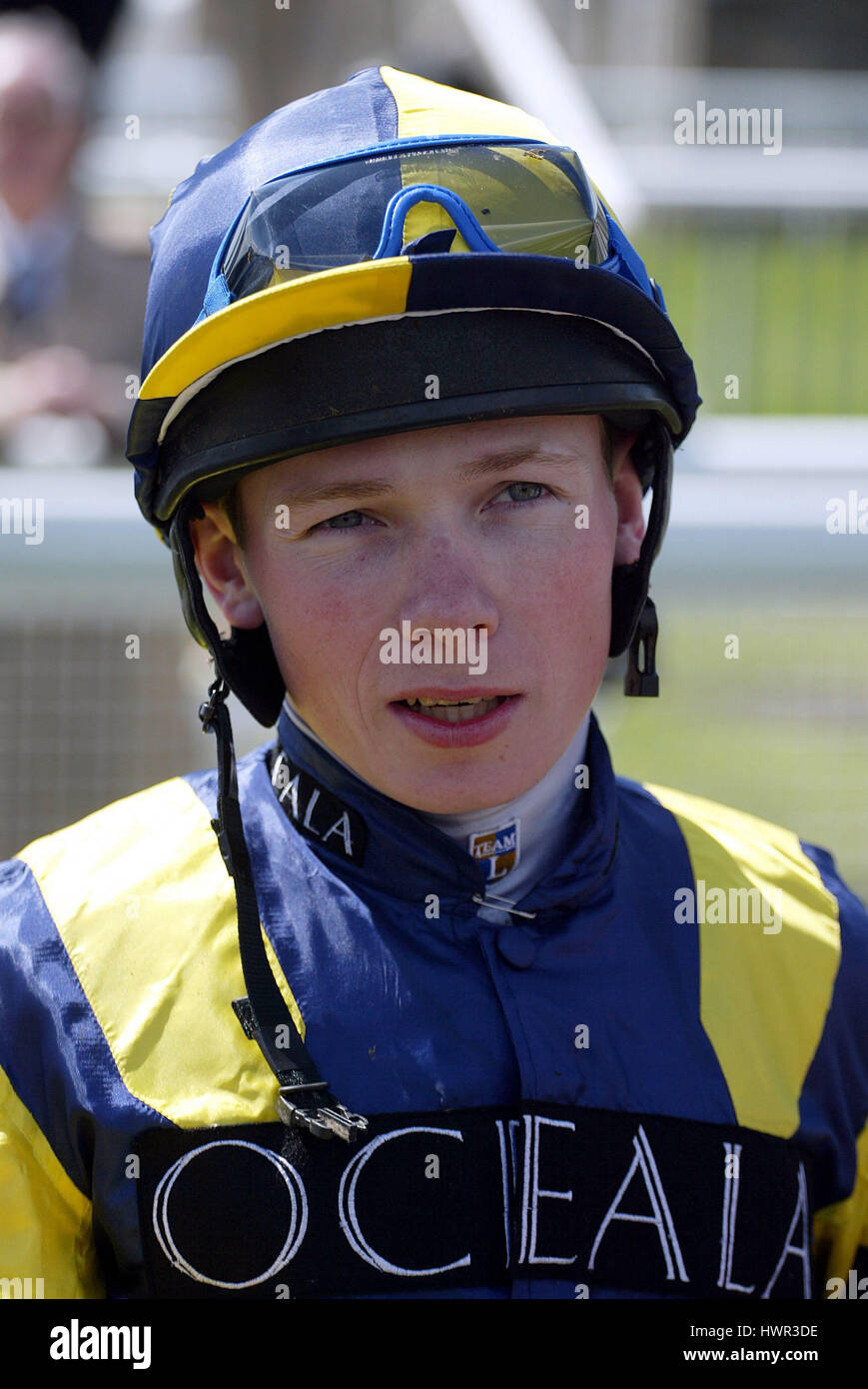 JAMIE SPENCER JOCKEY YORK RACECOURSE YORK ENGLAND 14 May 2003 Stock ...