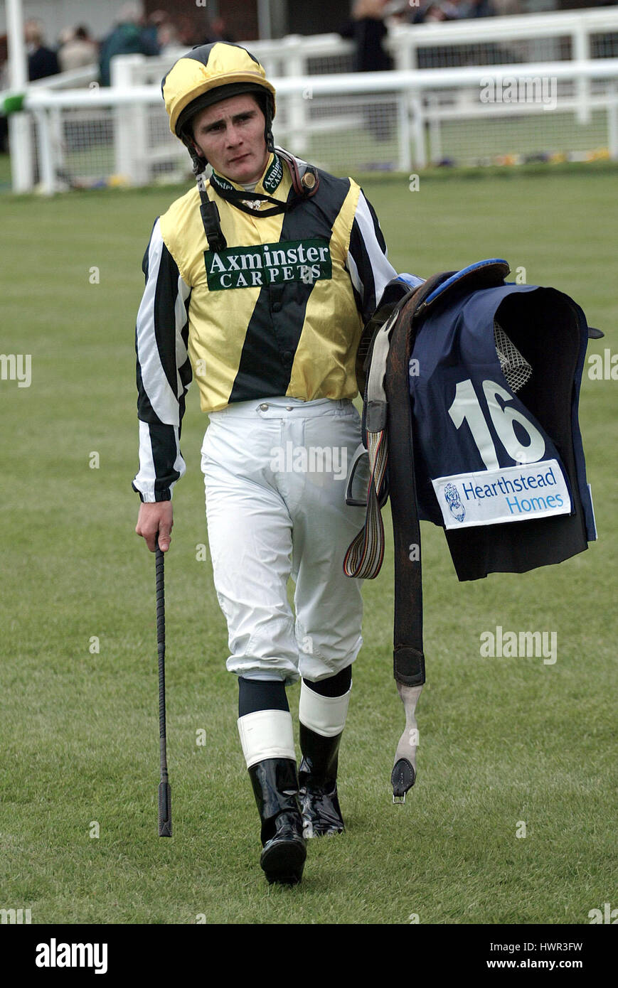 PAUL DOE JOCKEY YORK RACECOURSE YORK ENGLAND 14 May 2003 Stock Photo ...